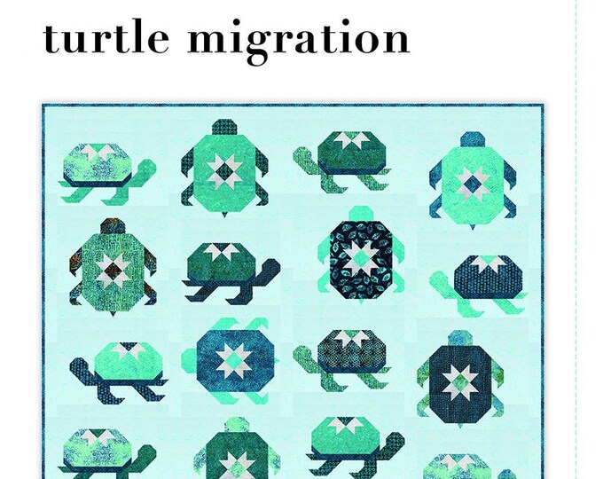 Turtle Migration Quilt Pattern by Bluebird Patterns - #P100-TURTLE ...