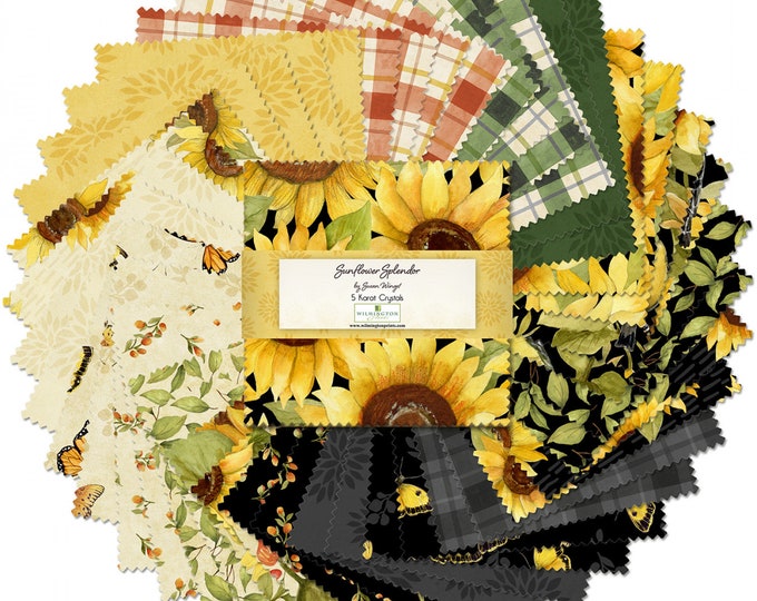 Sunflower Splendor 5 Karat Crystals Charm Pack by Susan Winget for ...