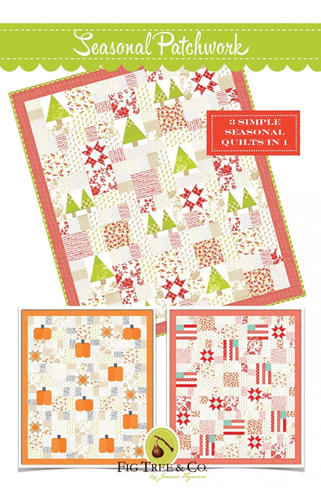 Seasonal Patchwork Quilt Pattern From Fig Tree & Co FTQ1793 - Etsy