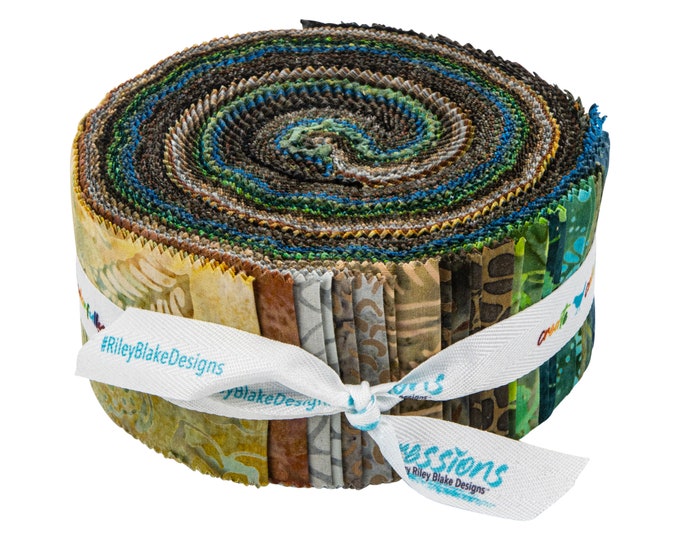 Riverbed 2-1/2" Rolie Polie Jelly Roll Quilt Cotton Fabric Strips ...