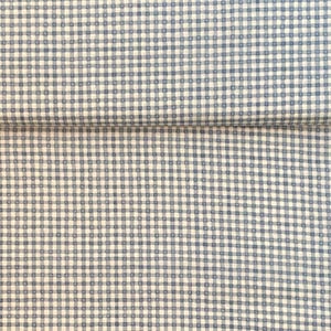 Countryside Printed Blue Gingham Check Quilt Cotton Fabric by Lisa ...