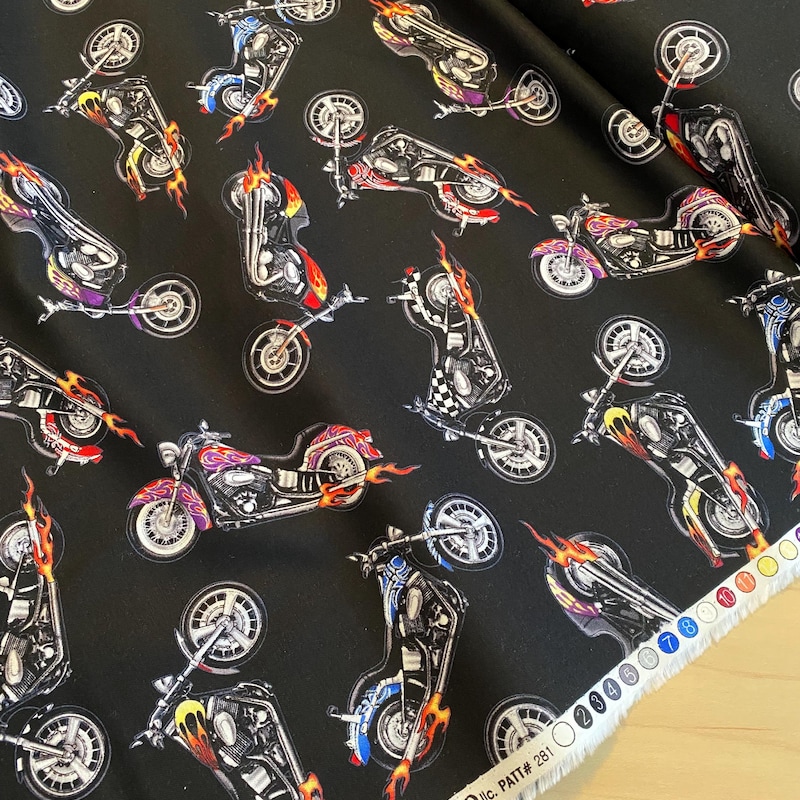 Motorcycle Fabric - Etsy