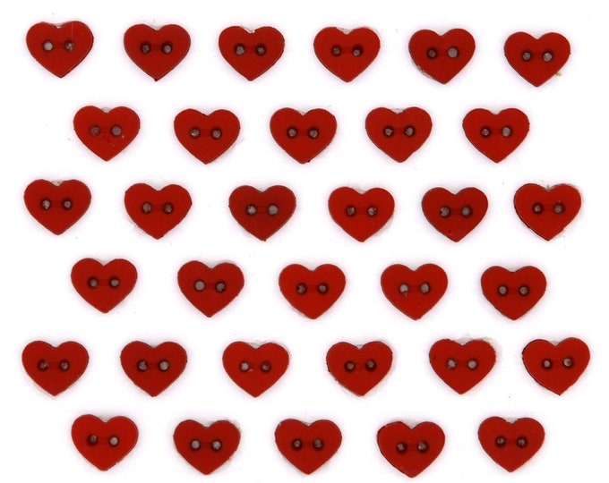 Tiny Micro Red Heart Buttons 35 Piece Button Pack From Dress It up 6399 ...