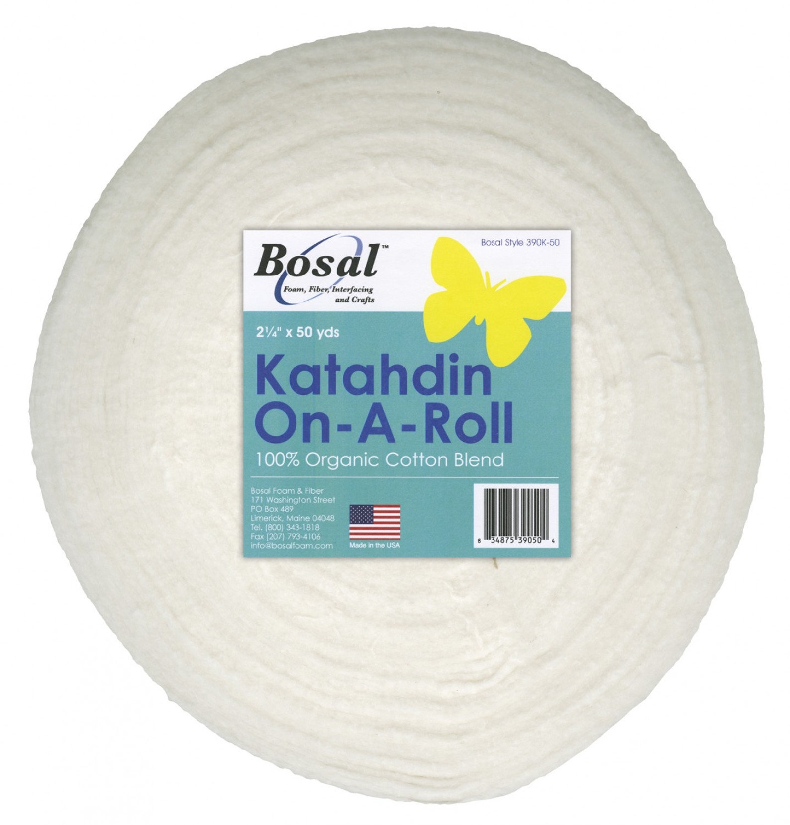 Bosal Katahdin 2-1/4" X 50 Yards On-a-roll Strip Batting - 100% Organic ...