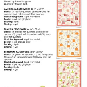 Seasonal Patchwork Quilt Pattern From Fig Tree & Co - FTQ1793 - Paper ...