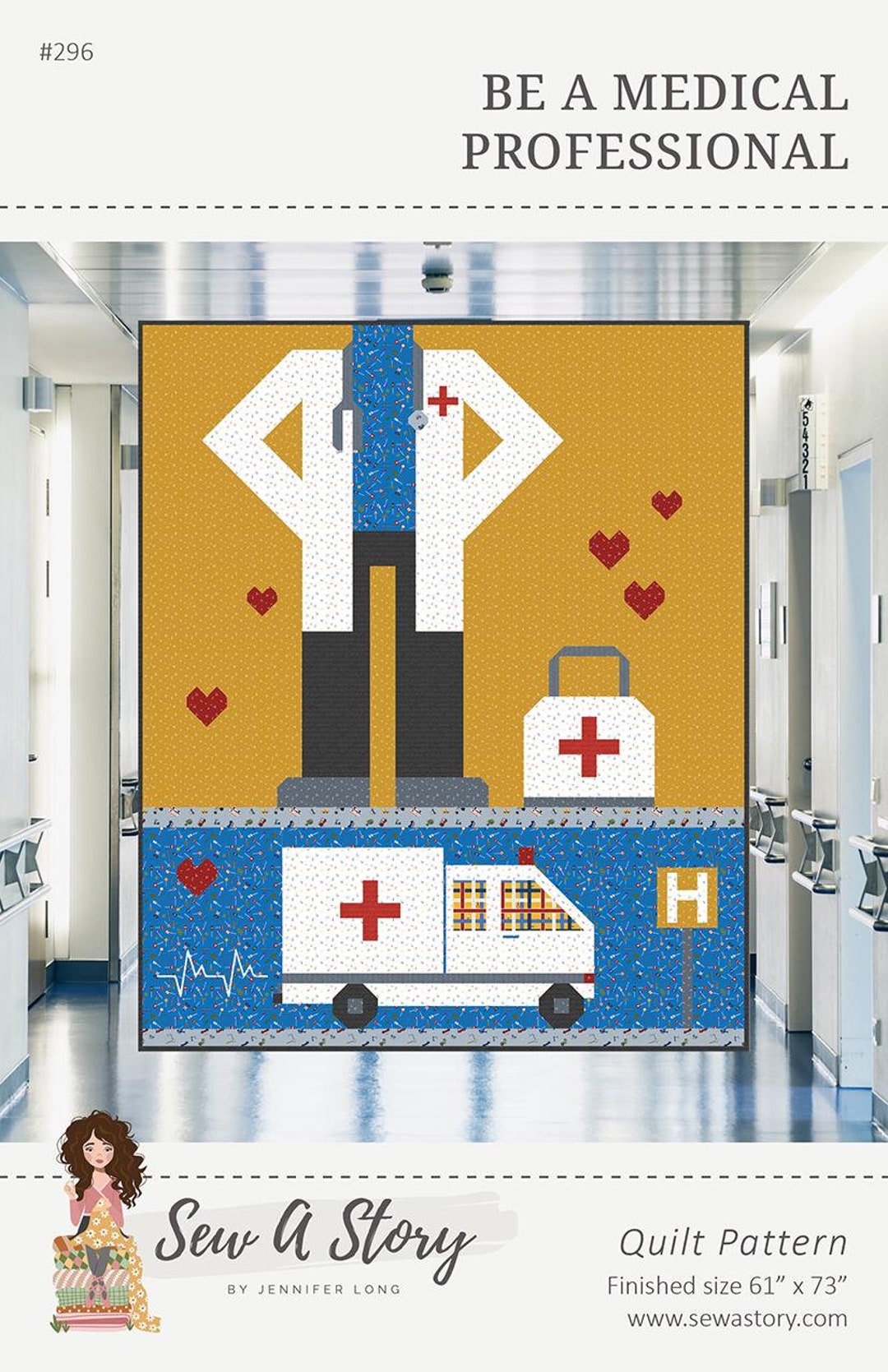 Be a Medical Doctor Quilt Pattern by Jennifer Long for Riley Blake ...