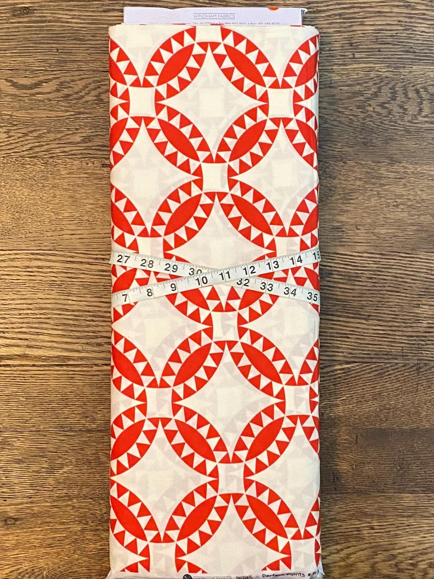 Pickle Dish Red/white Cotton Cheater Fabric From Perfect Points by ...