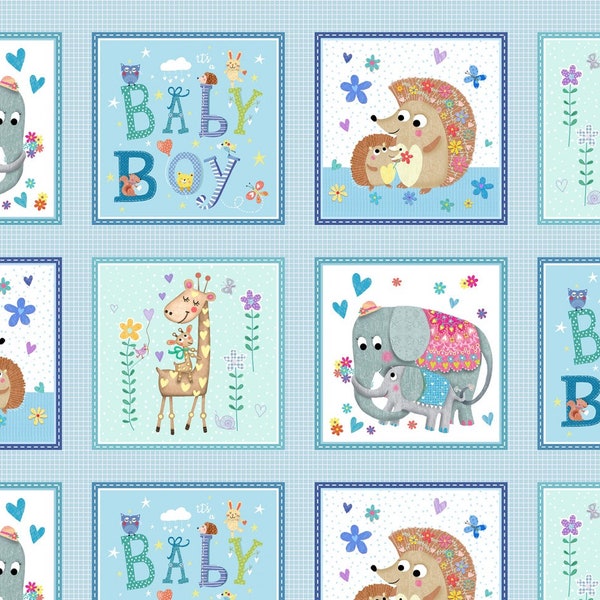 Boy Baby Quilt Panels - Etsy