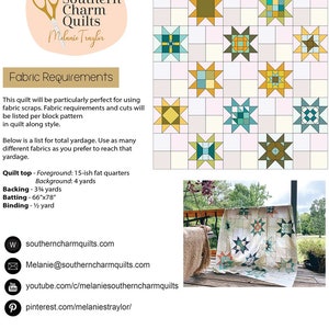 Little Miss Sawtooth Beginner Sampler Quilt Pattern Booklet by Melanie Traylor of Southern Charm ...