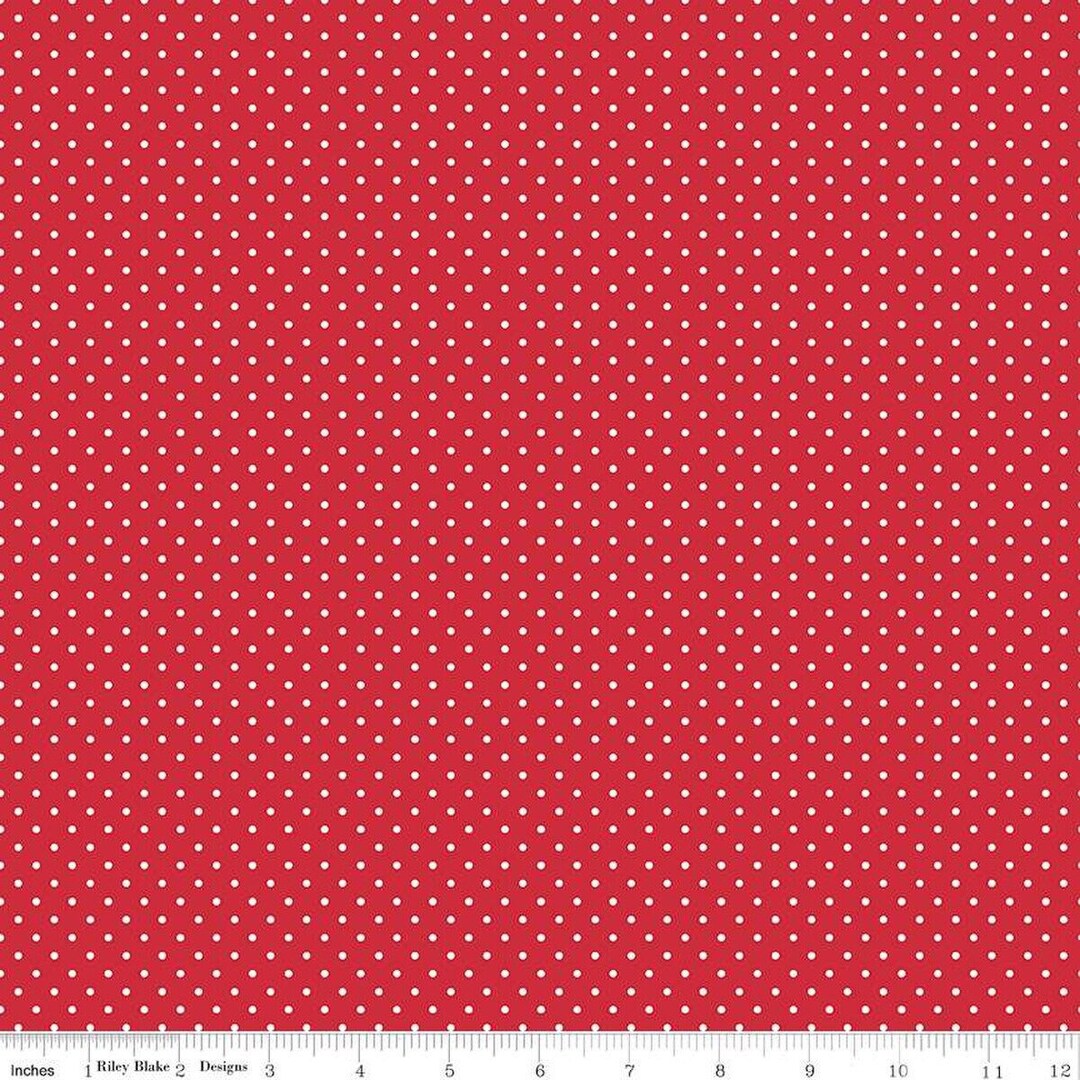 Red/white Swiss Polka Dot by RBD Designers for Riley Blake Designs - # ...