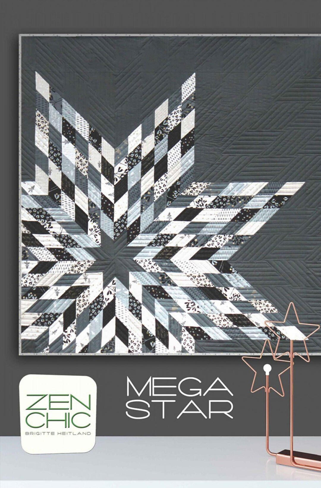 Mega Star Quilt Pattern by Brigitte Heitland for Zen Chic #MSQP - Paper ...
