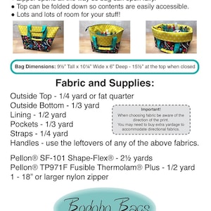 Mega Dream Bag Pattern by Ticklegrass Designs/bodobo Bags - Paper ...