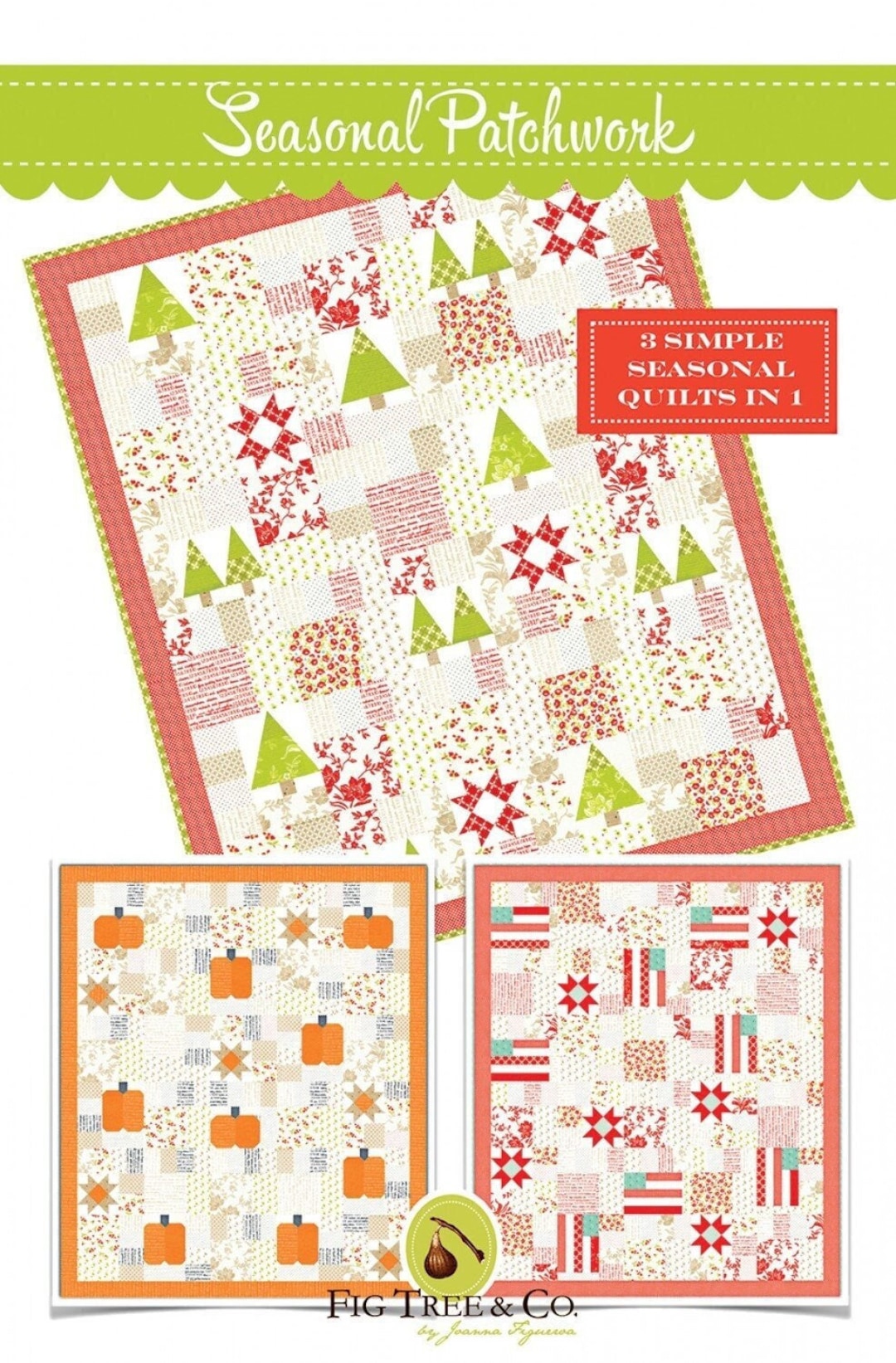 Seasonal Patchwork Quilt Pattern From Fig Tree & Co - FTQ1793 - Paper ...