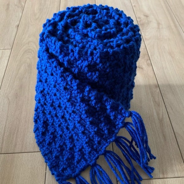 Cobalt Blue Scarf - Etsy
