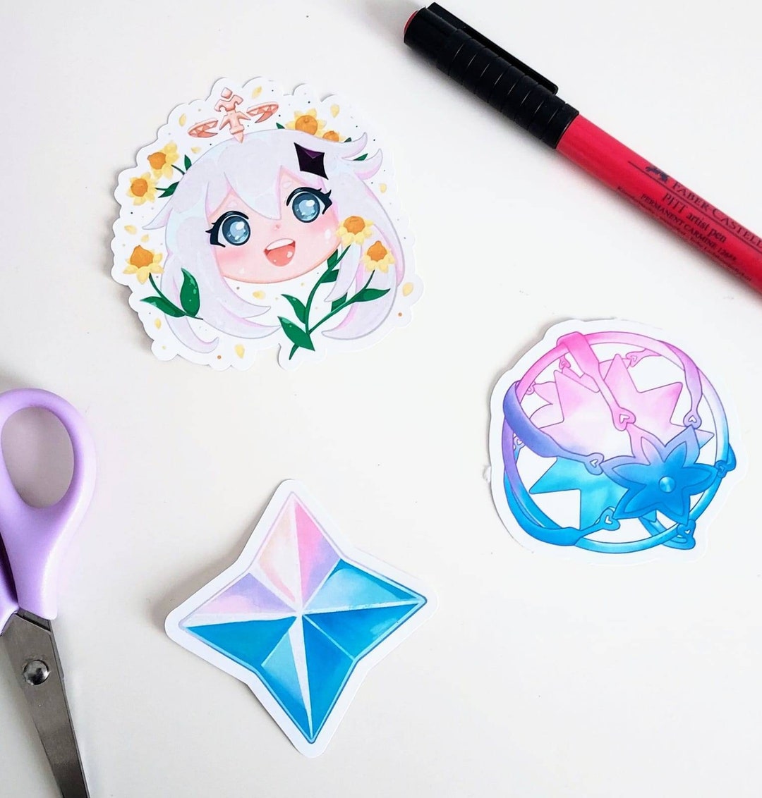 Primogem / Paimon / Wish Stickers - Genshin Impact by Orraorra - Etsy