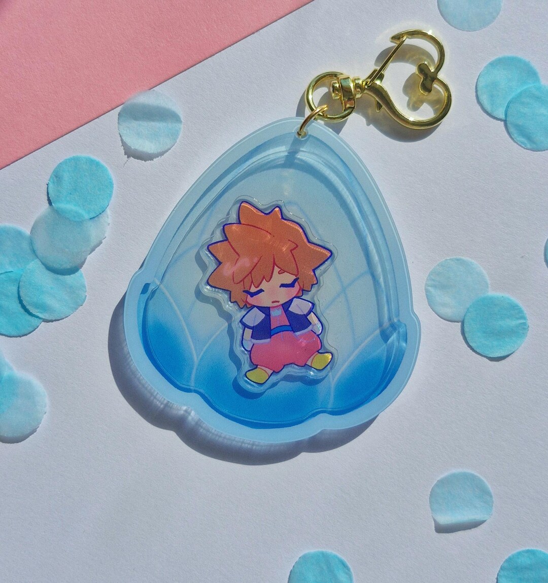 Kingdom Hearts Sleepy Sora Shaker Keychain - Etsy