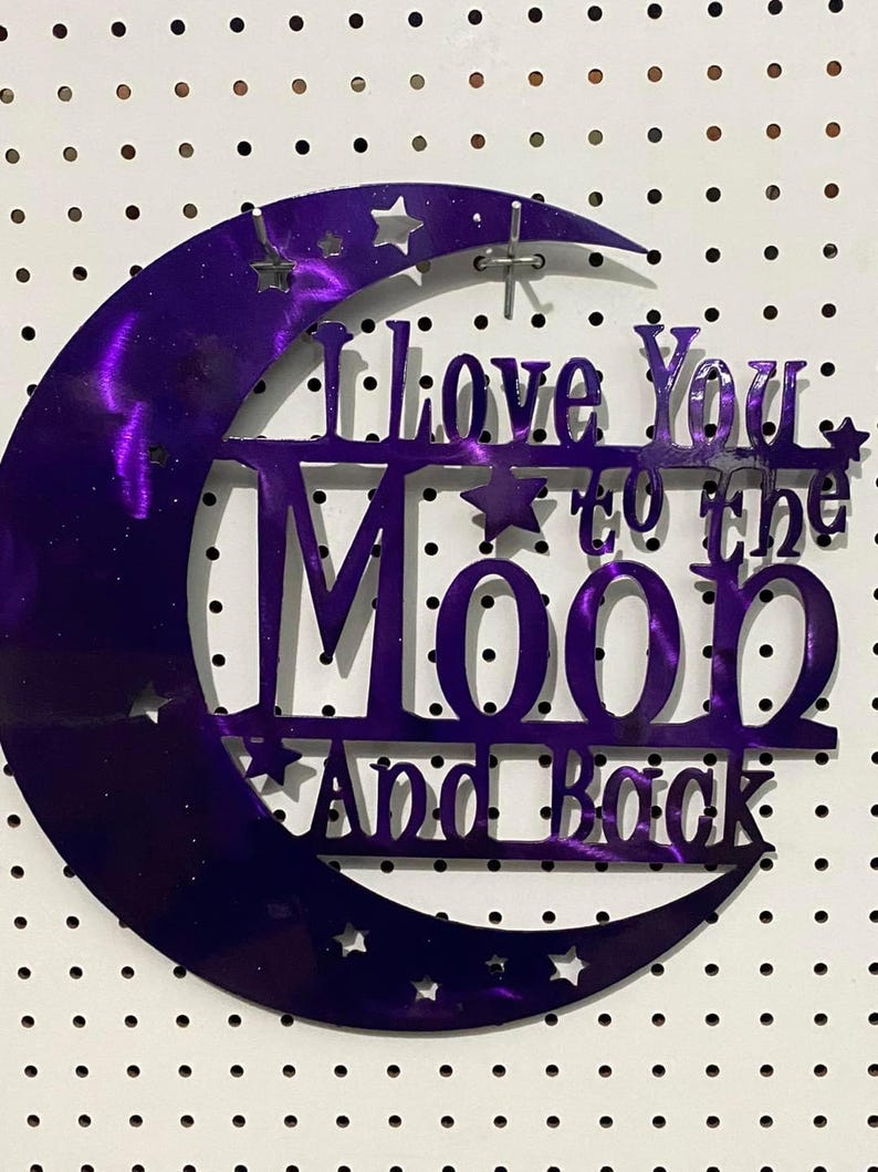 Plasma Cut I Love You to the Moon and Back - Etsy
