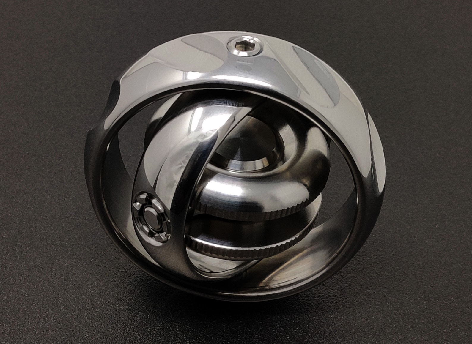 Mechforce EDC Gyroscope, Stainless Steel, Hand Fidget, Stress Relief ...