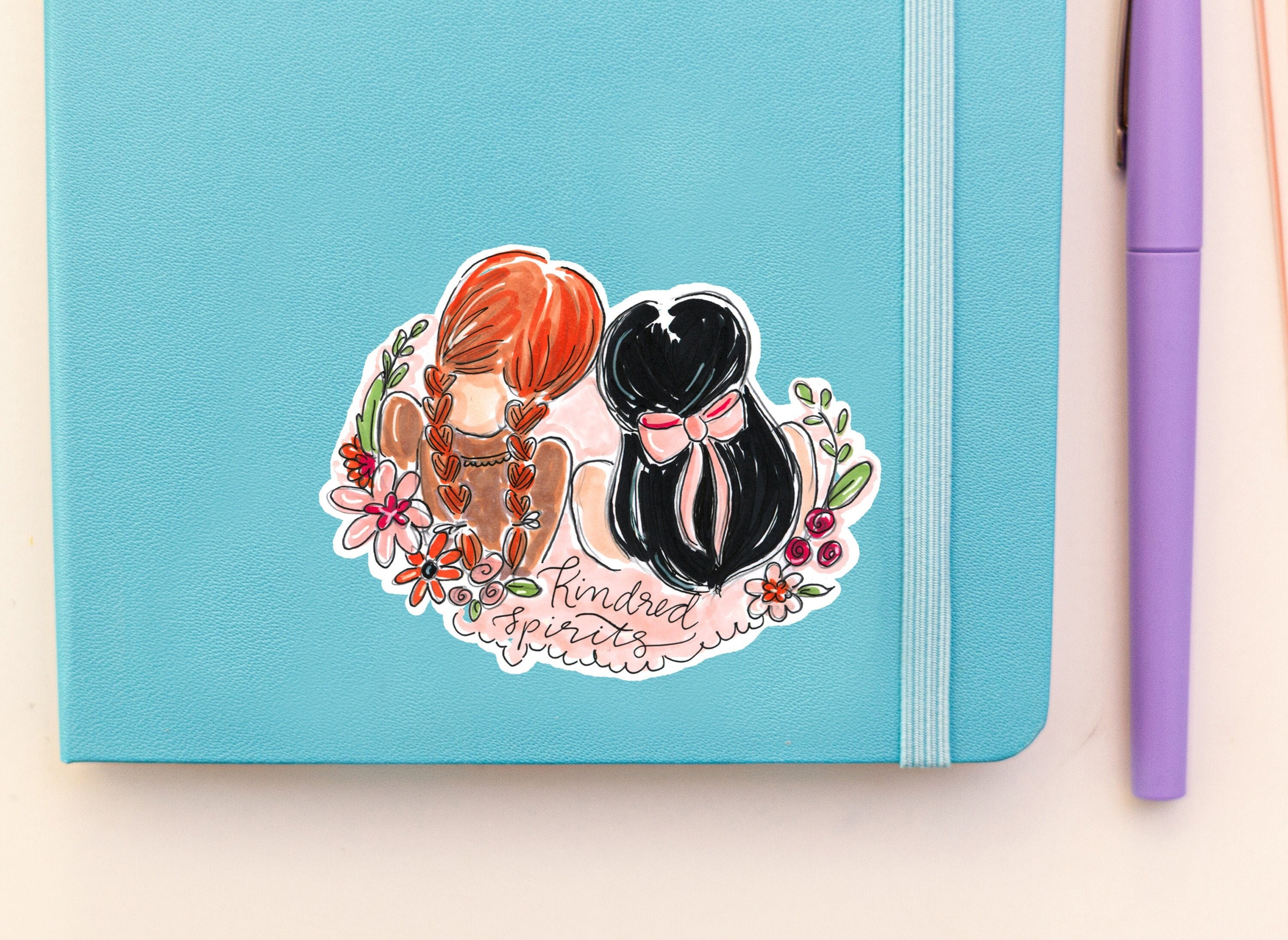 Kindred Spirits Sticker Anne and Diana Anne of Green Gables - Etsy