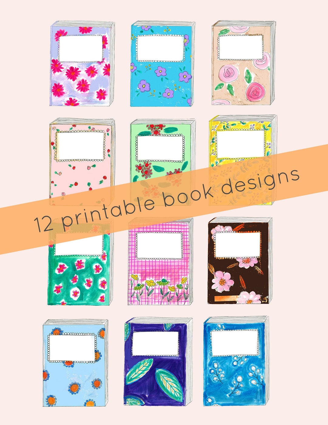 Book Cover Designs - Instant Download - Printable - Comes in 3 Sizes ...