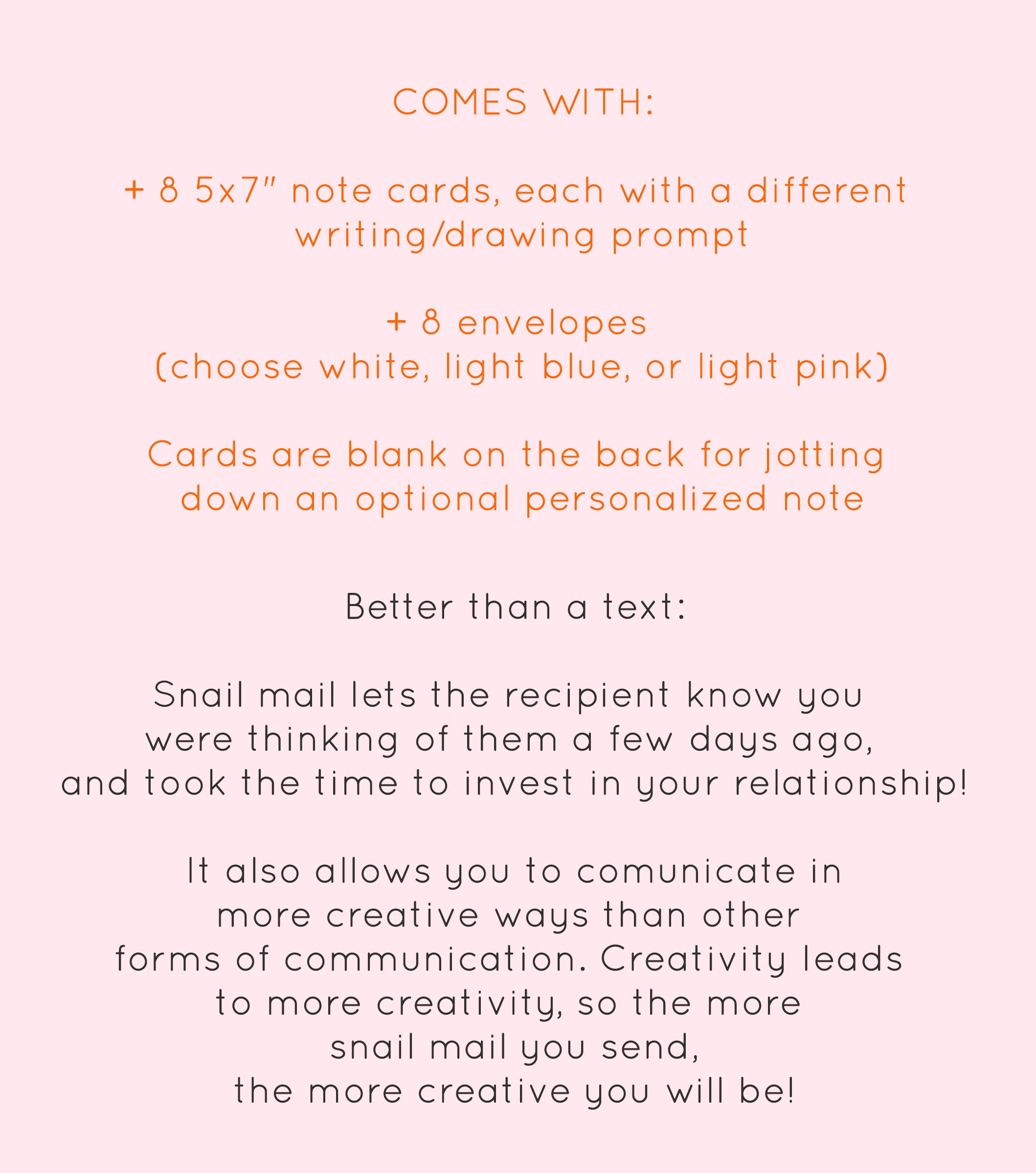 Pen Pal Note Cards for Grown up Friends Friendship Card - Etsy