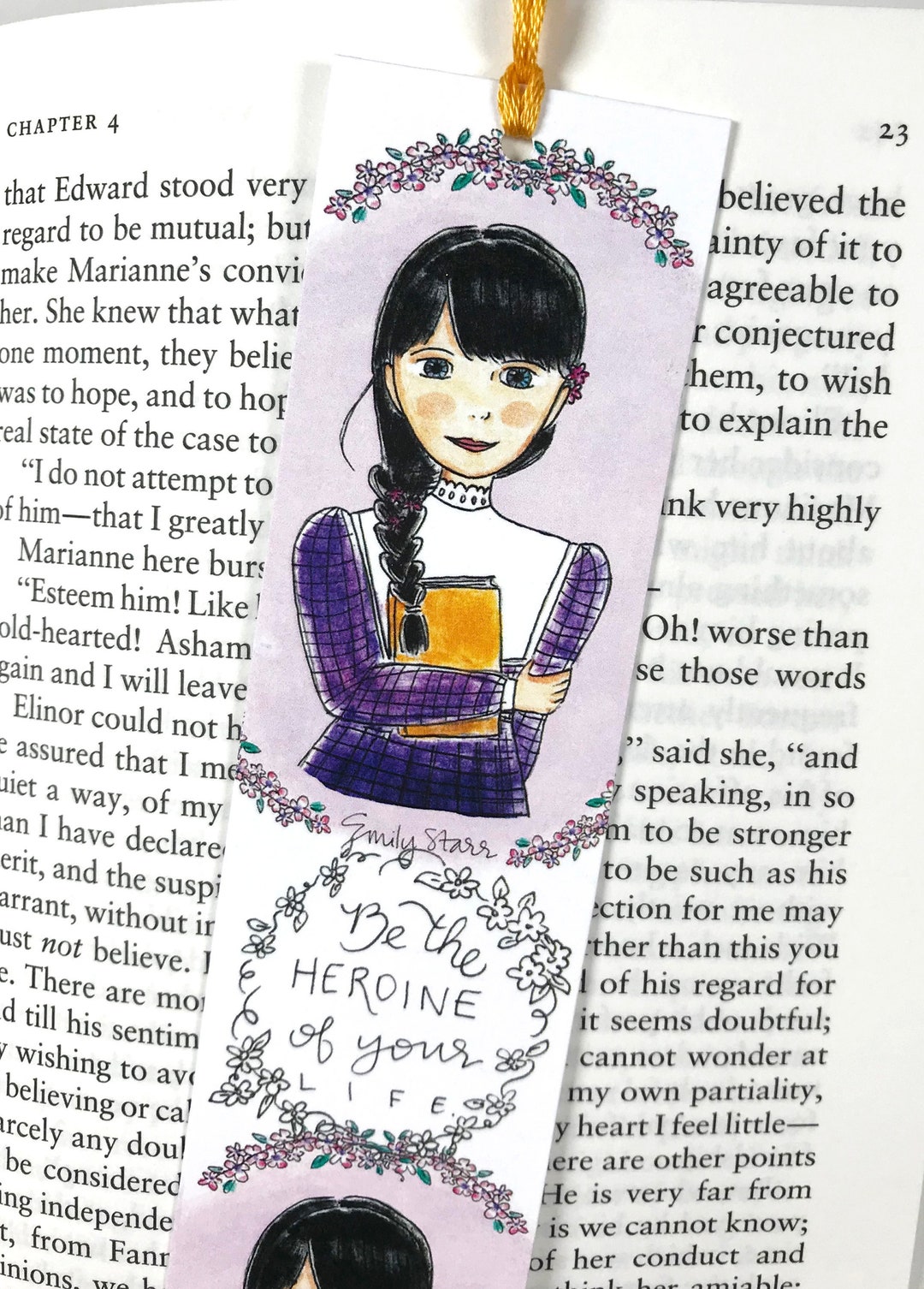 Emily of New Moon Bookmark Emily Starr Bookmark Handmade - Etsy UK