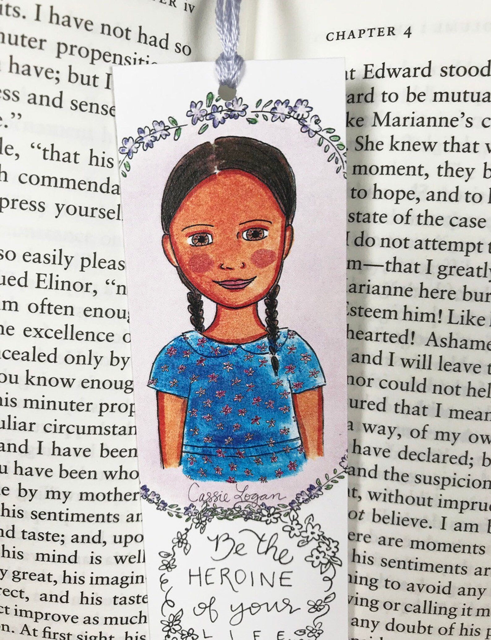 Cassie Logan Bookmark Roll of Thunder Hear My Cry bookmark | Etsy