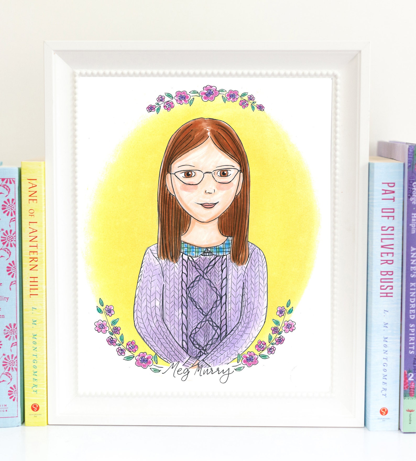 Meg Murry Literary Heroine art print illustrated A | Etsy