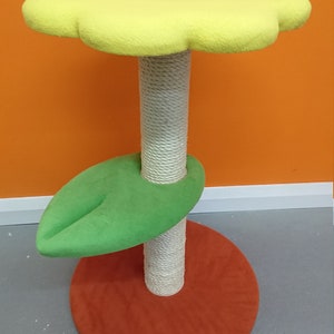 Sunflower Cat Scratching Post From Scratchycats - Etsy