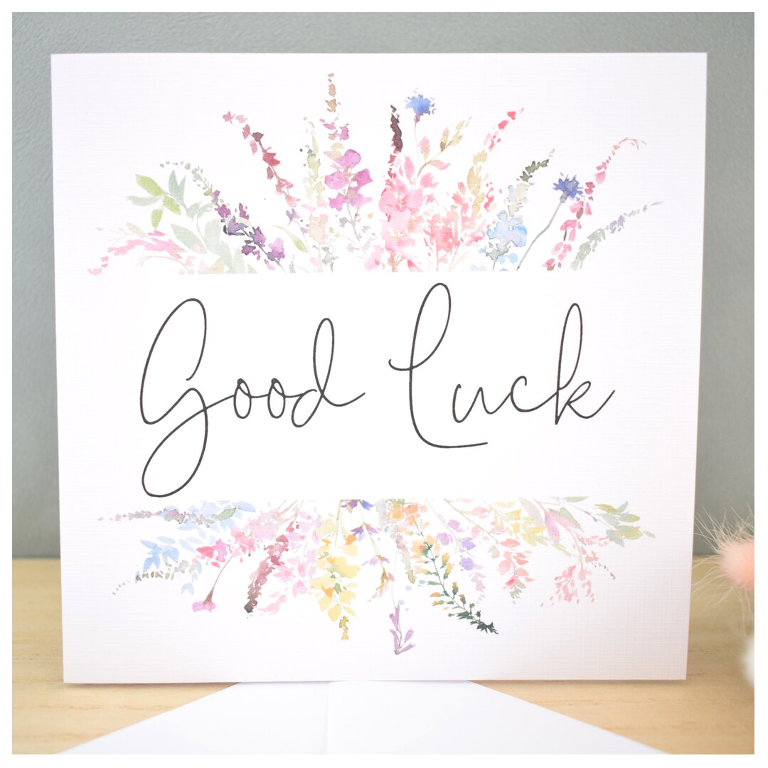 Good Luck Card New House Home Exams Driving Test New Job Promotion ...
