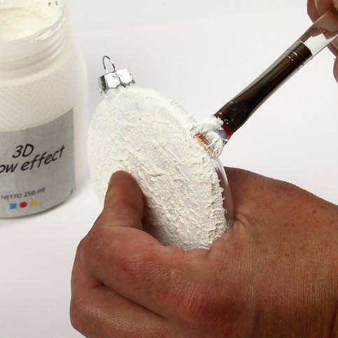 A Box of 6 Flat Glass Round Empty Baubles to Make Your Own Christmas ...