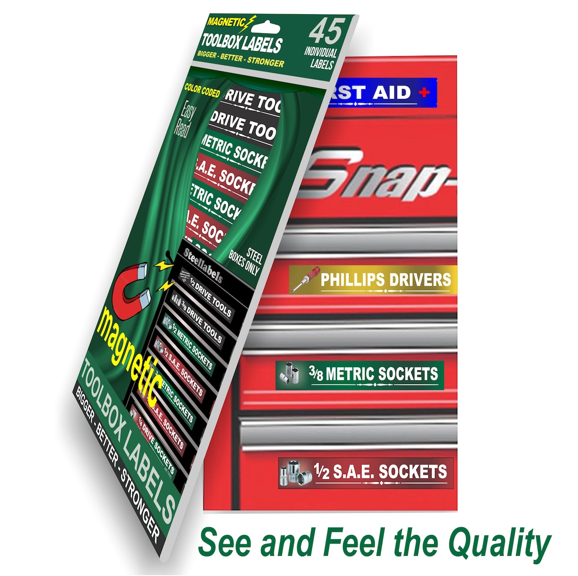 Ultimate Magnetic Toolbox Labels - Green Edition - Etsy