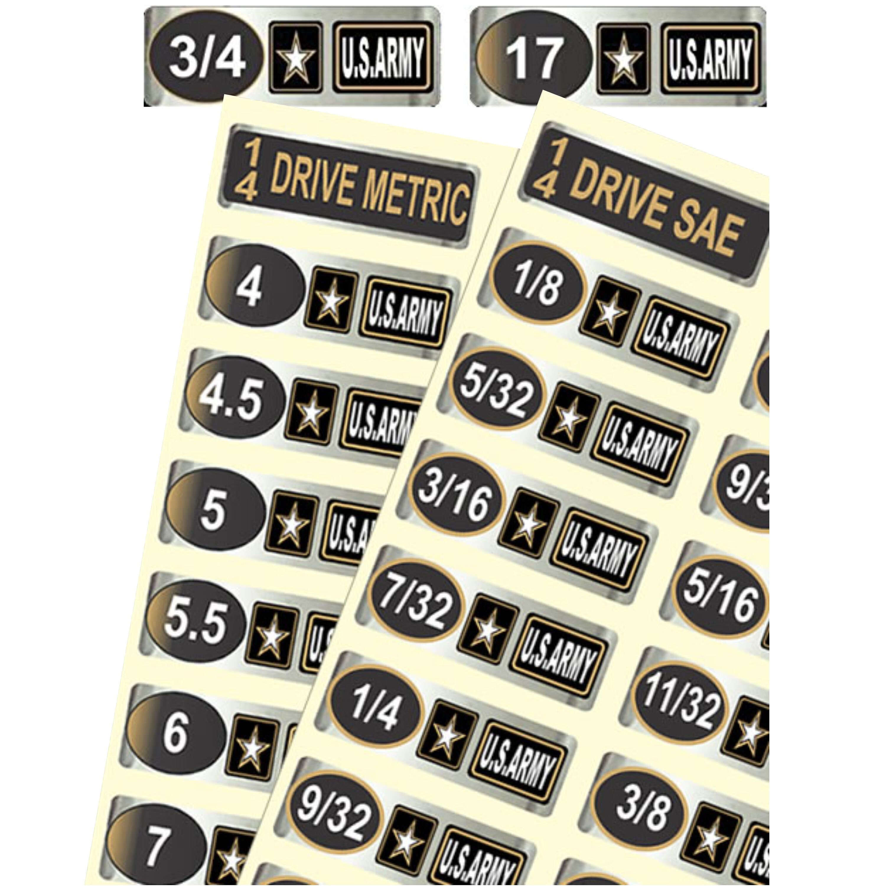 US Army Socket Labels - Perfect for Army Veterans! - Etsy