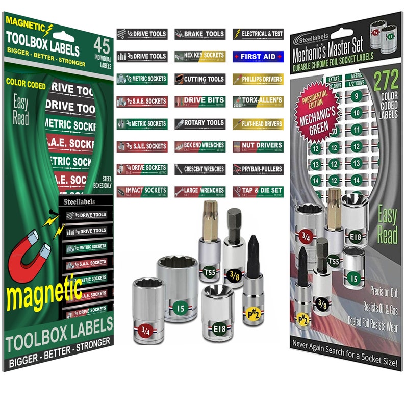 Ultimate Magnetic Toolbox Label Combo Set - Etsy