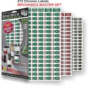 Ultimate Magnetic Toolbox Label Combo Set - Etsy