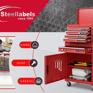 Ultimate Magnetic Toolbox Label Set - 90 Labels for Organizing Box ...