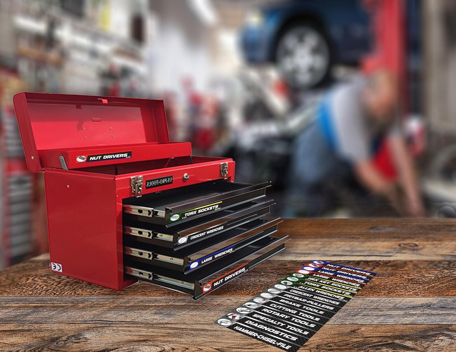 Ultimate Magnetic Toolbox Label Set - 90 Labels for Organizing Box ...