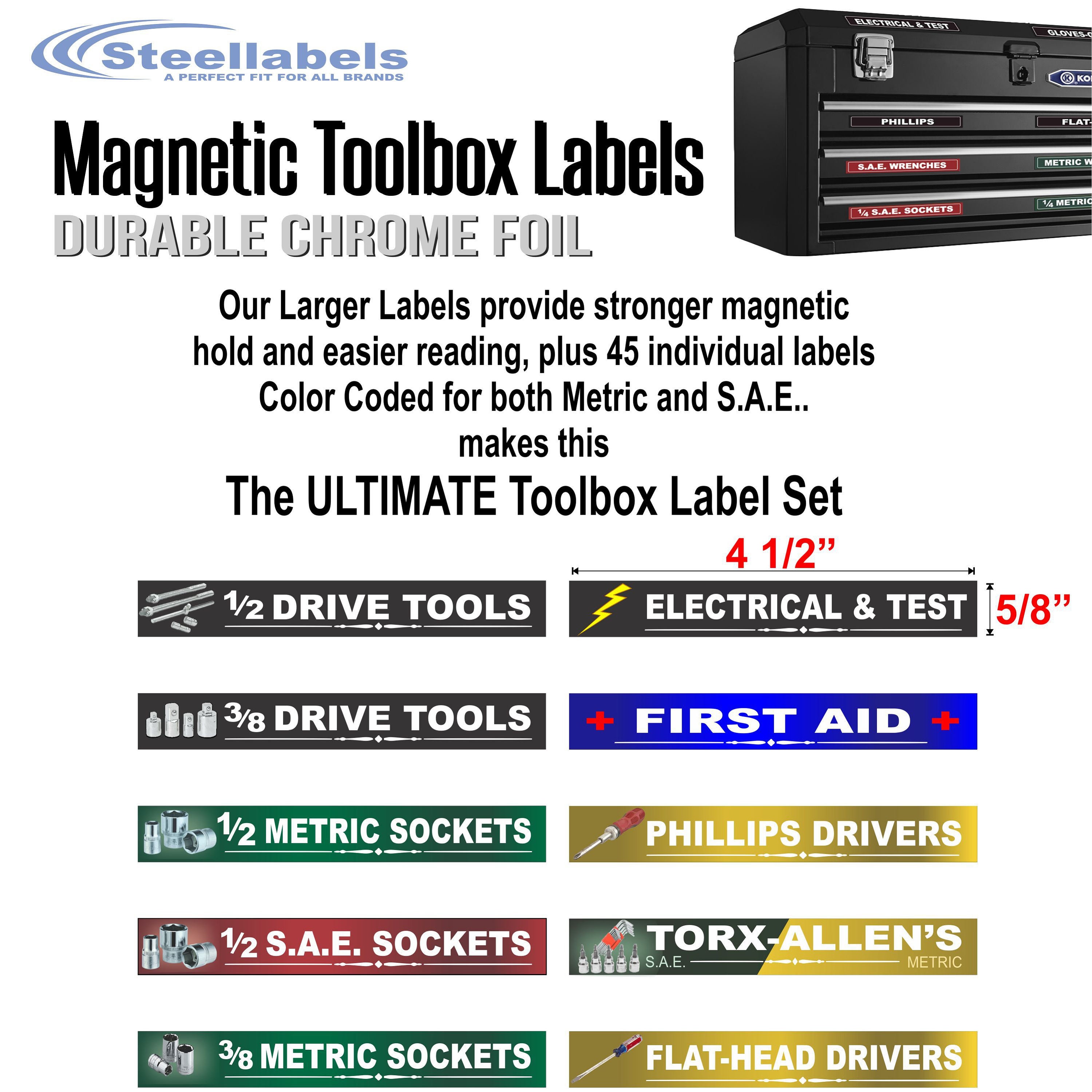 Ultimate Magnetic Toolbox Label Combo Set - Etsy