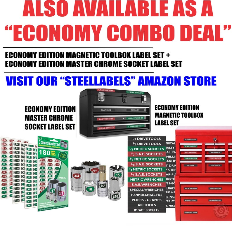 Green Magnetic Toolbox Labels - Organize Your Toolbox! - Etsy