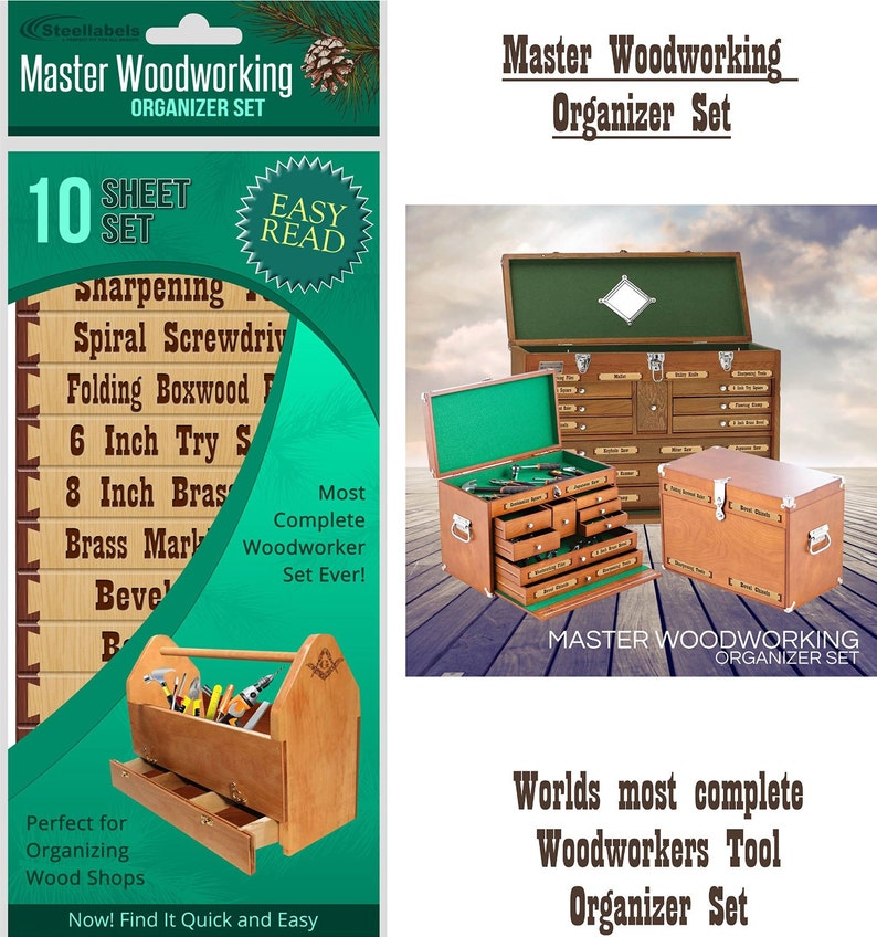 Master Woodworker Toolbox Organizer Labels - Etsy