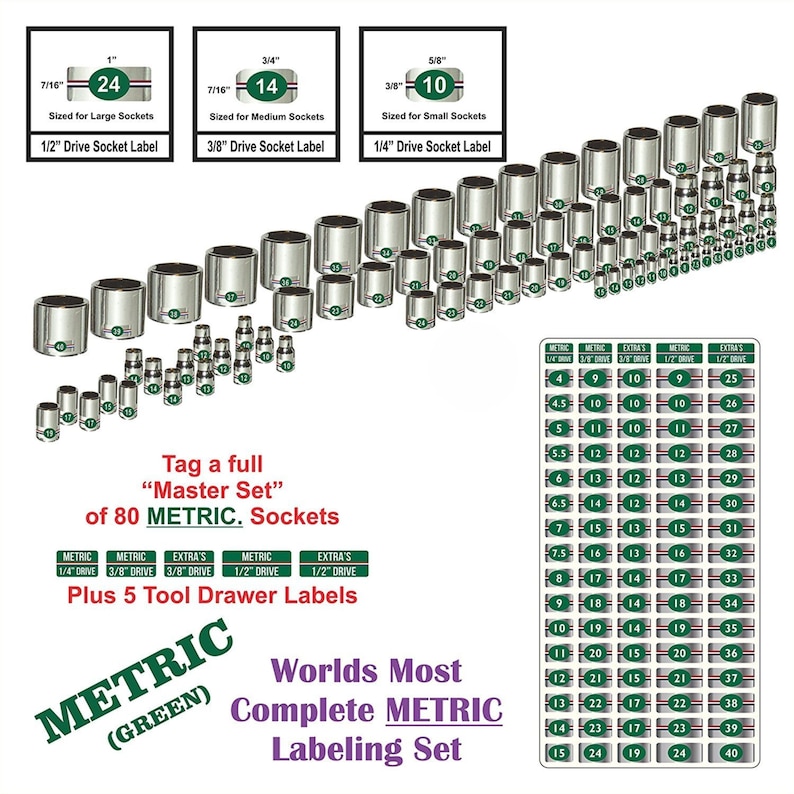 Ultimate Magnetic Toolbox Label Combo Set - Etsy