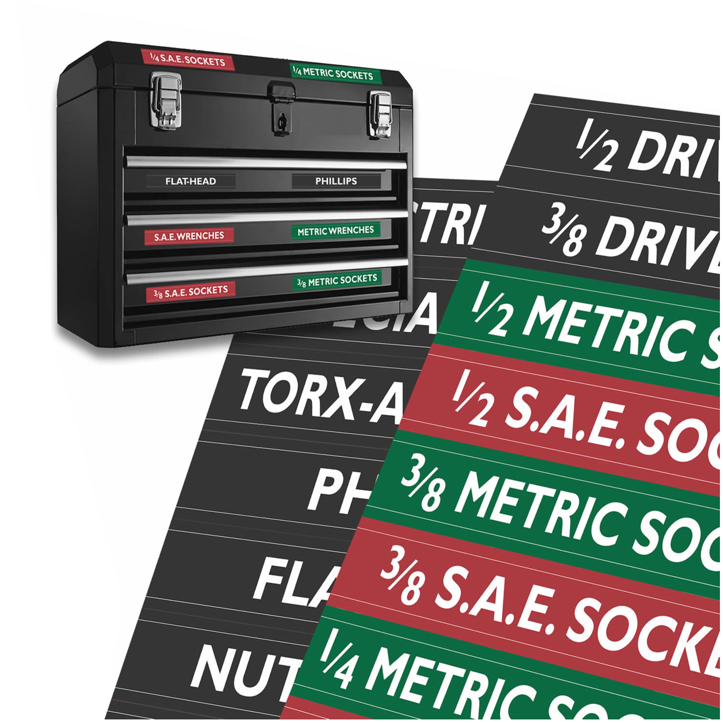 Green Adhesive Toolbox Labels - Etsy