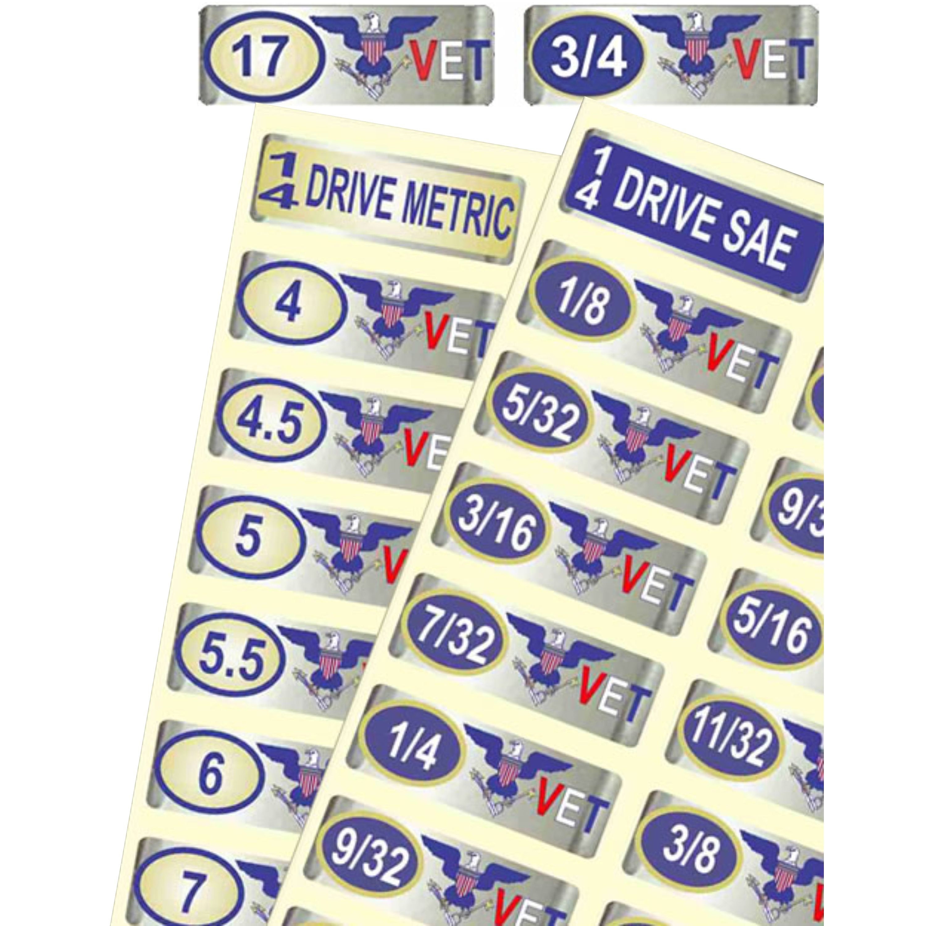 Limited Edition Veteran Chrome Socket Labels for Our Nations Hero's ...