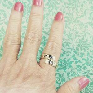 5mm Hawaiian Gold Filled Couple Initials Ring - Etsy
