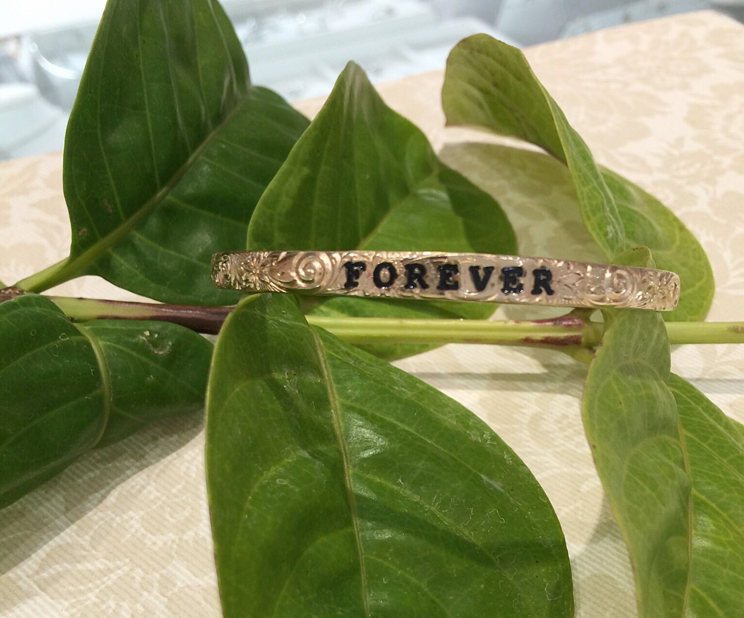 5mm Gold Filled Personalized Hawaiian Bangle - Etsy