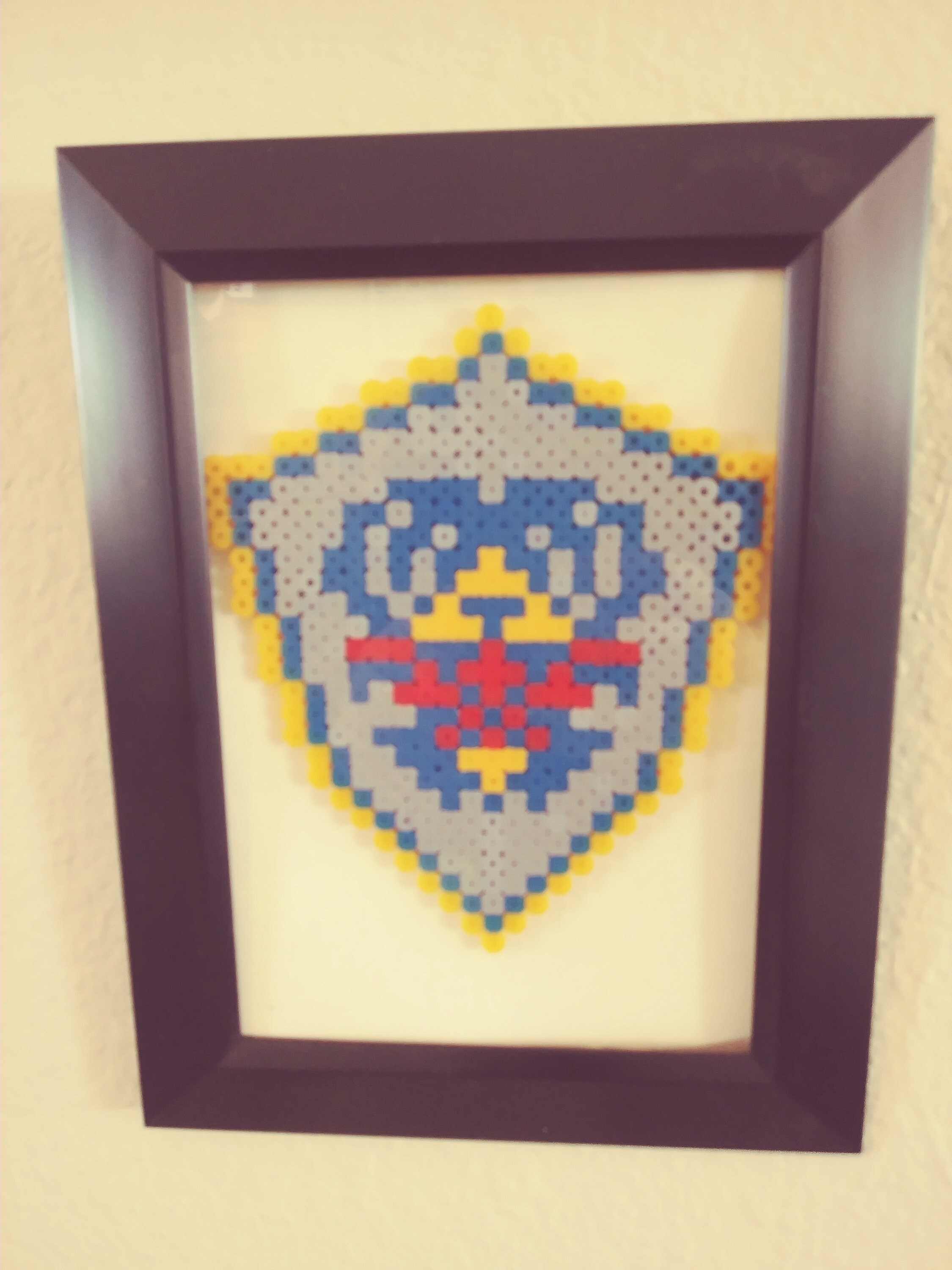 8-Bit Style Hyrulian Shield Framed Art | Etsy
