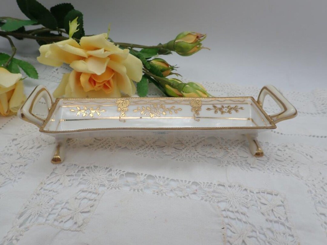 Nippon Hand Painted Sugar Cube Holder/server, Nippon China, Hand ...