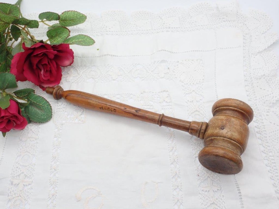 Antique Wooden Gavel, Judge's Gavel, Vintage Gavel, Antique Gavel ...