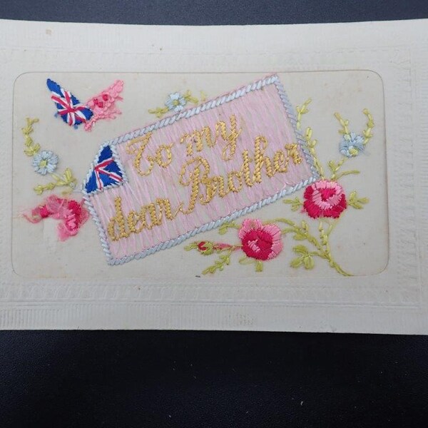 Embroidered Postcard - Etsy
