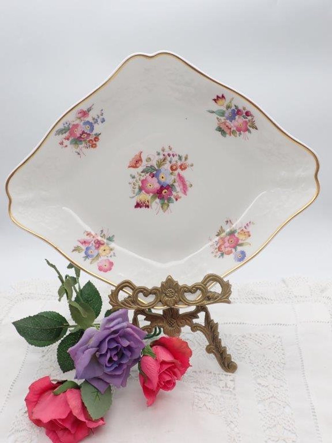 Copeland Spode Server, Spode Serving Plate, Floral China, Copeland ...
